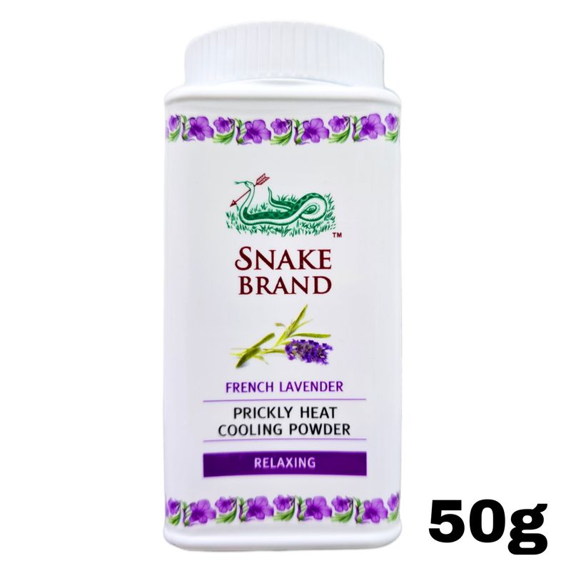 Snake Brand Relaxing Lavender Prickly Heat Cooling Powder