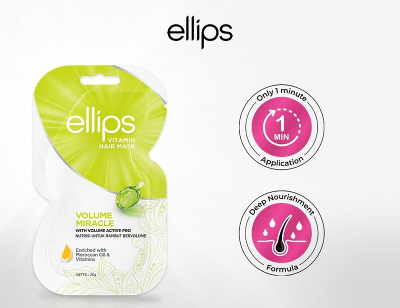 Ellips Vitamin Hair Mask - Volume Miracle 20g