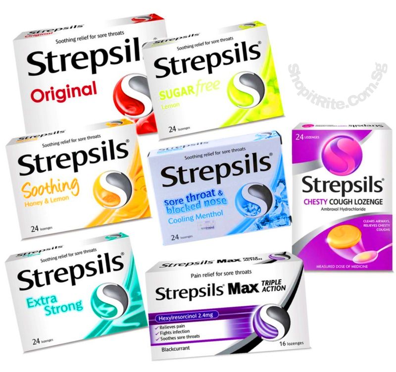 Strepsil Sore Throat Lozenges Single 24s Pack Choose Your Own Flavor