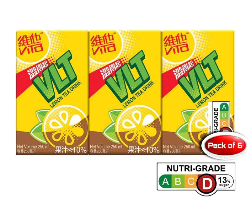 Vita Lemon Tea Low Sugar 6 x 250mL