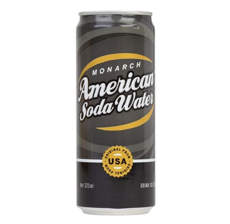 Monarch American Soda Water 6x325mL
