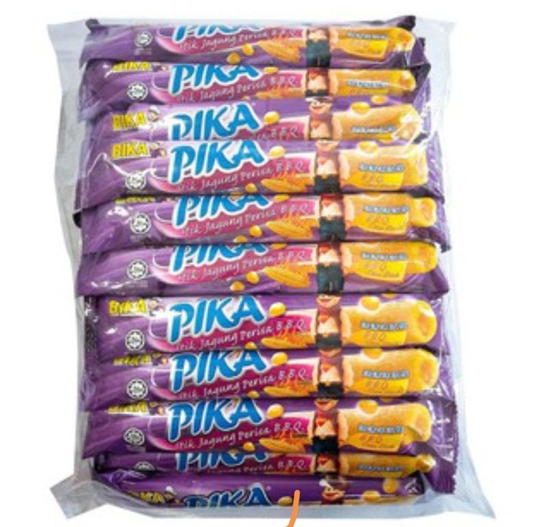 BIKA PIKA STICK JAGUNG PERISA BBQ 10X10G