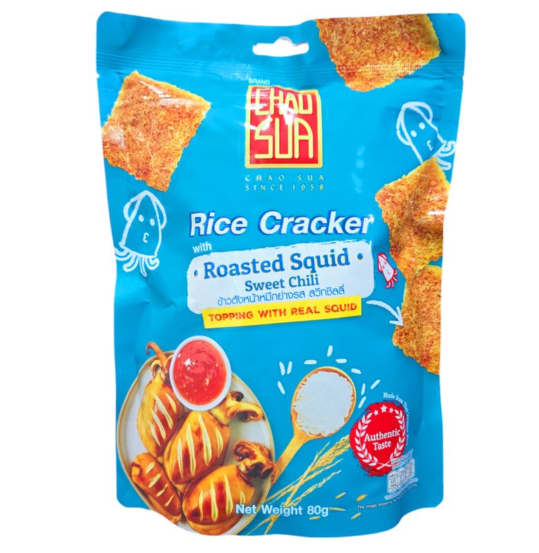 Chao Sua Rice Cracker - Roasted Squid Sweet Chili 80g