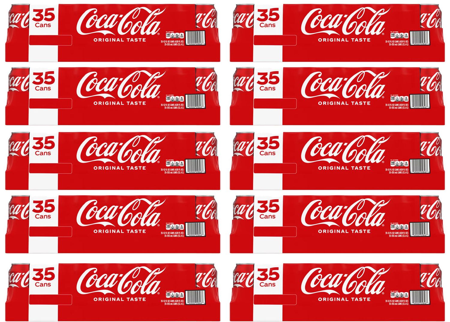 Coca-Cola Cans 35 Pack/12 fl. oz (10 Cases)