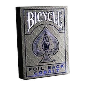 Metalluxe Blue Foil Back Playing Cards