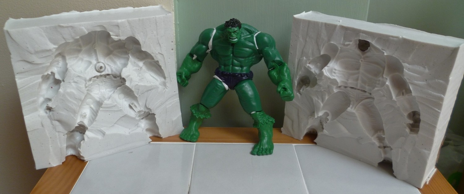3D INCREDIBLE HULK SILICONE MOULD