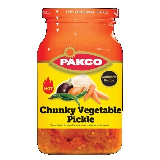 Pakco - Pickles - Mixed Vegetables - Chunky Hot 385g
