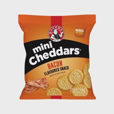 Bakers Mini Cheddars - Bacon 33g
