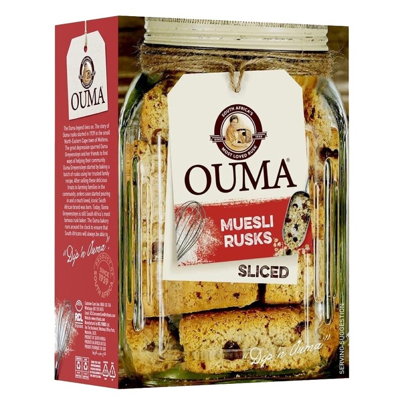 Buy Ouma Rusks Muesli Sliced 500g Online | Biltong Plus