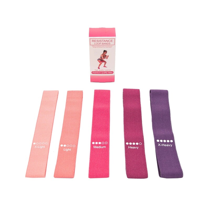 Micro Bands Fabric 5 Pack (Pink)