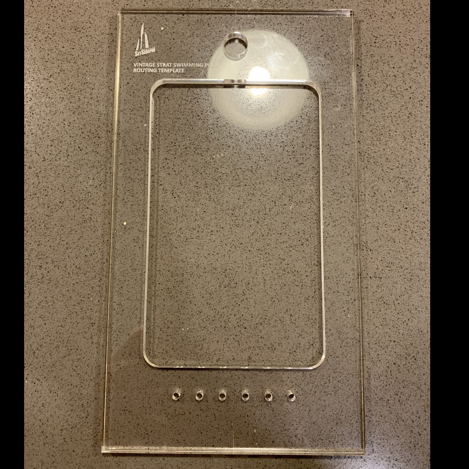 Vintage Strat Swimming Pool Routing Template | SkyScraper Guitars