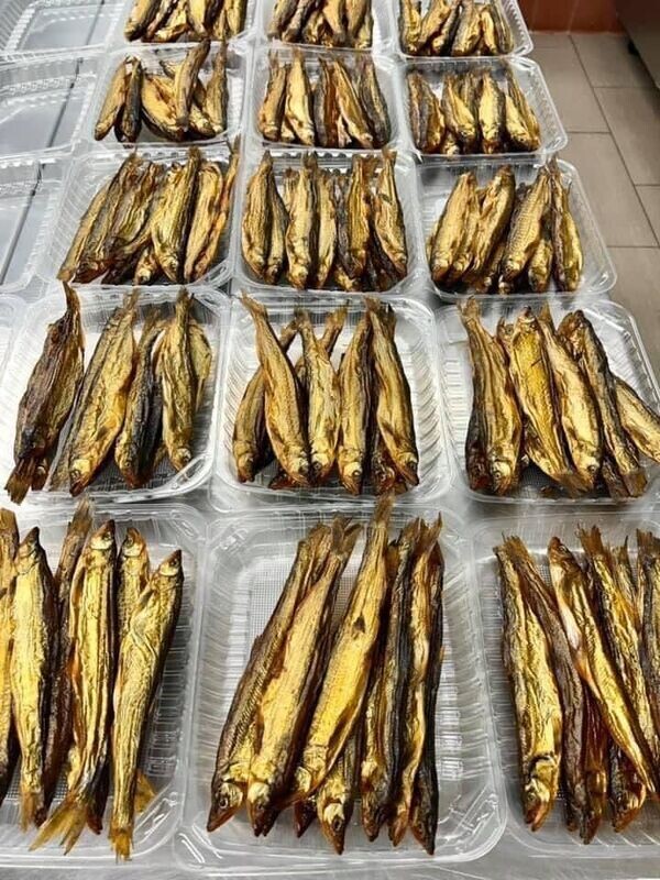 1 lb - Smoked smelt/ корюшка горячего копчения