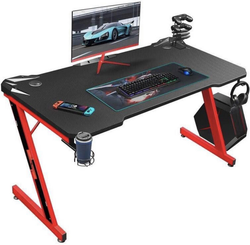 Gaming table Muti-functional Computer Z shaped Design