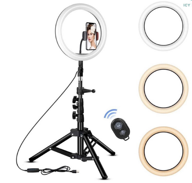 Rovtop 10" Ring Light with Stand Tripod