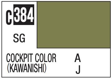 Mr. Color 10ml - C384 Semi-Gloss Cockpit Color (Kawanishi)