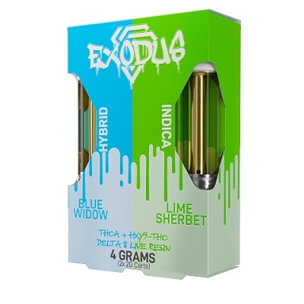 Exodus Lime Sherbet/Blue Widow THCa 4geam cart