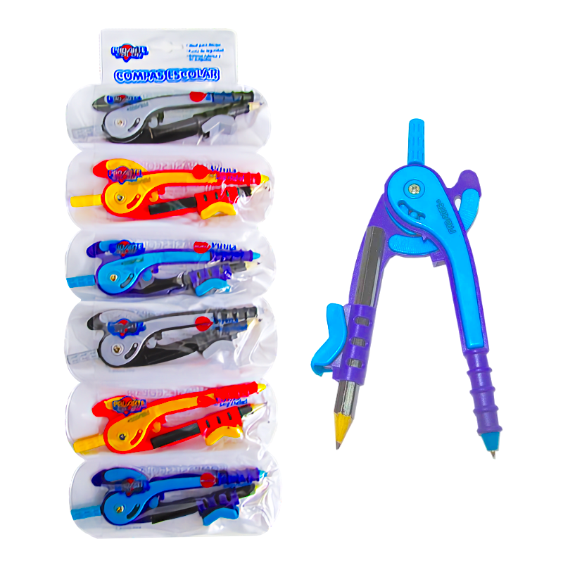 compas escolar blister c/6 mediano