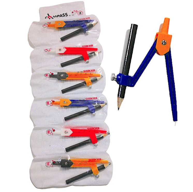 compas escolar blister c/6 chico