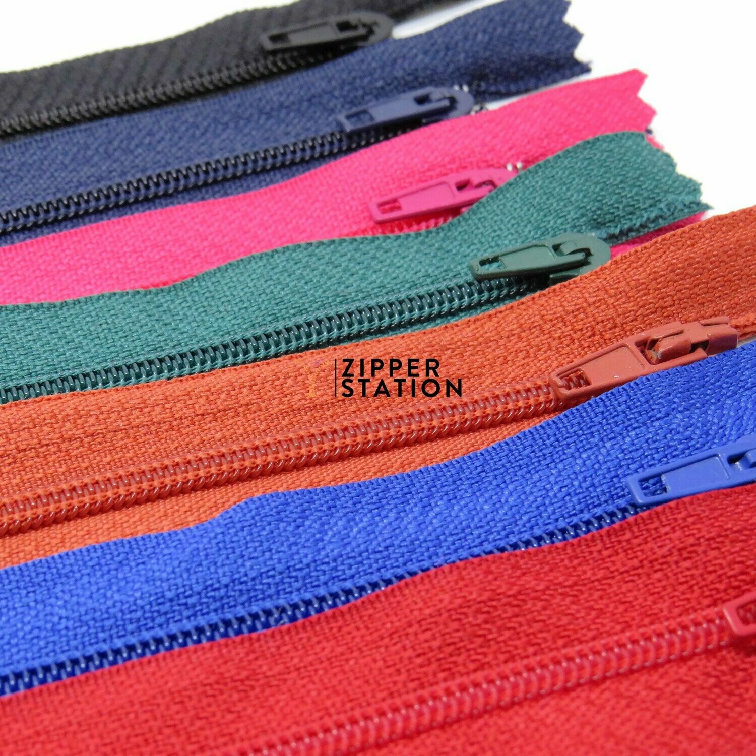 35 cms Nylon Closed End #3 Zips