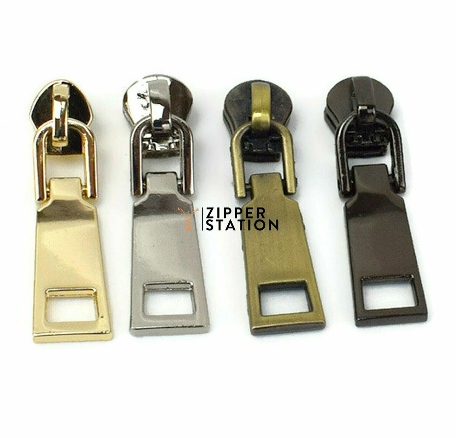 #5 Metal Bell Zip Sliders