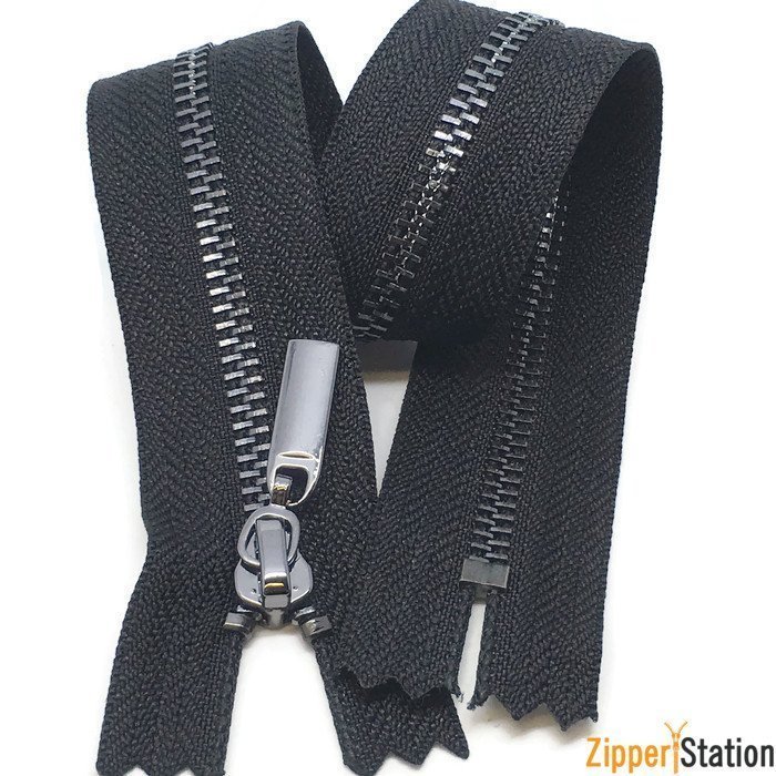 Gun Metal Closed End #3 Zips