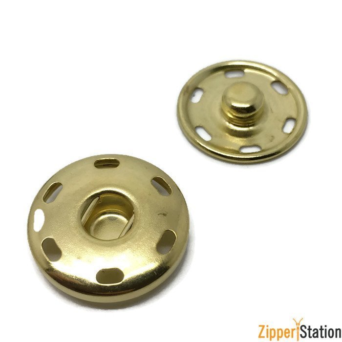 Gold Snap Fasteners - Set of 4