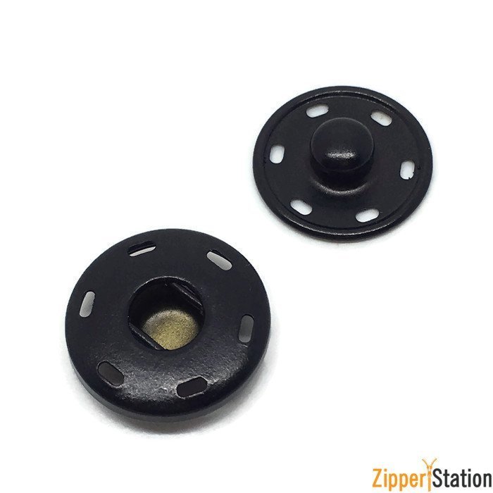 Black Snap Fasteners - Set of 4