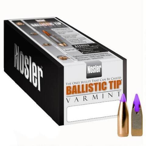 Nosler Ballistic Tip Varmint 6mm 55 Grain Spitzer (50 Count) - Store - Triggers and Bows