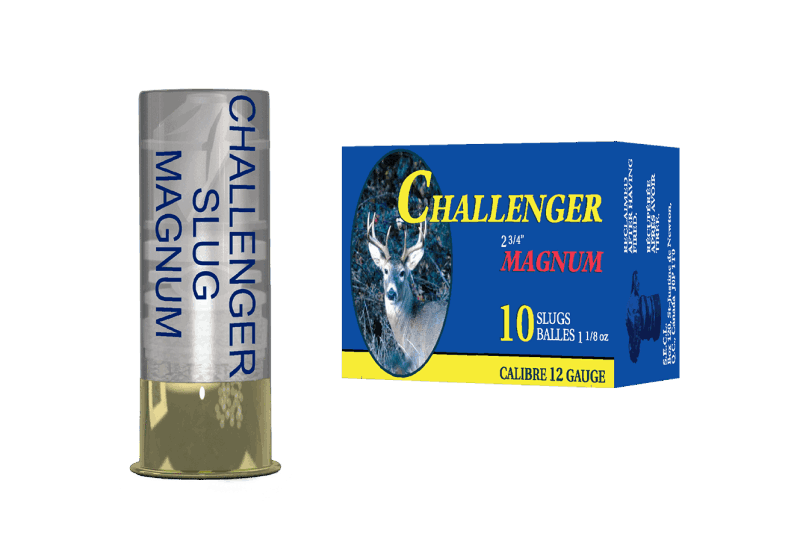 Challenger Magnum 12 Gauge Slugs 2 3/4" 1 1/8oz (10 Rounds) - Store ...