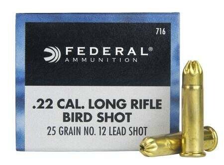 Federal 22 LR Bird Shot 25 Grain #12 (50 Rounds) - Store - Triggers and ...