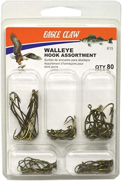 Eagle Claw Walleye Hook Assortment (80 Qty) – Store – Triggers and Bows