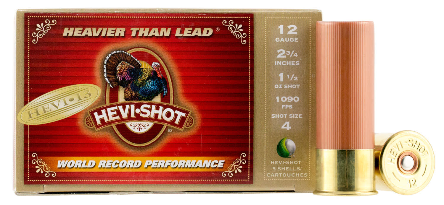 Hevi-Shot 12 Gauge 2 3/4" 1 1/2 oz #4 (5 Rounds) - Store - Triggers and ...