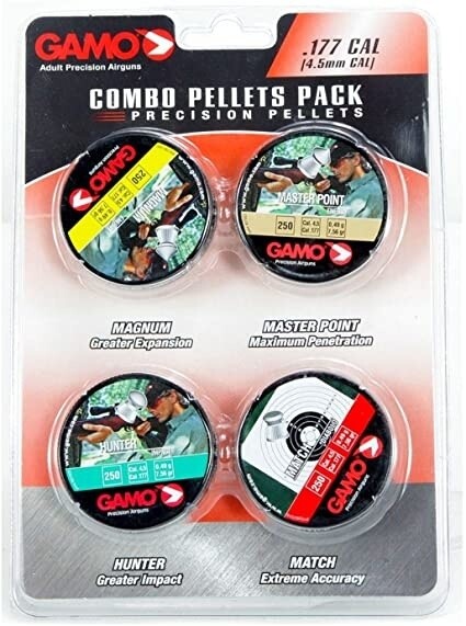 Gamo Combo Pack .177 Cal Pellets (1000 Count) - Store - Triggers and Bows