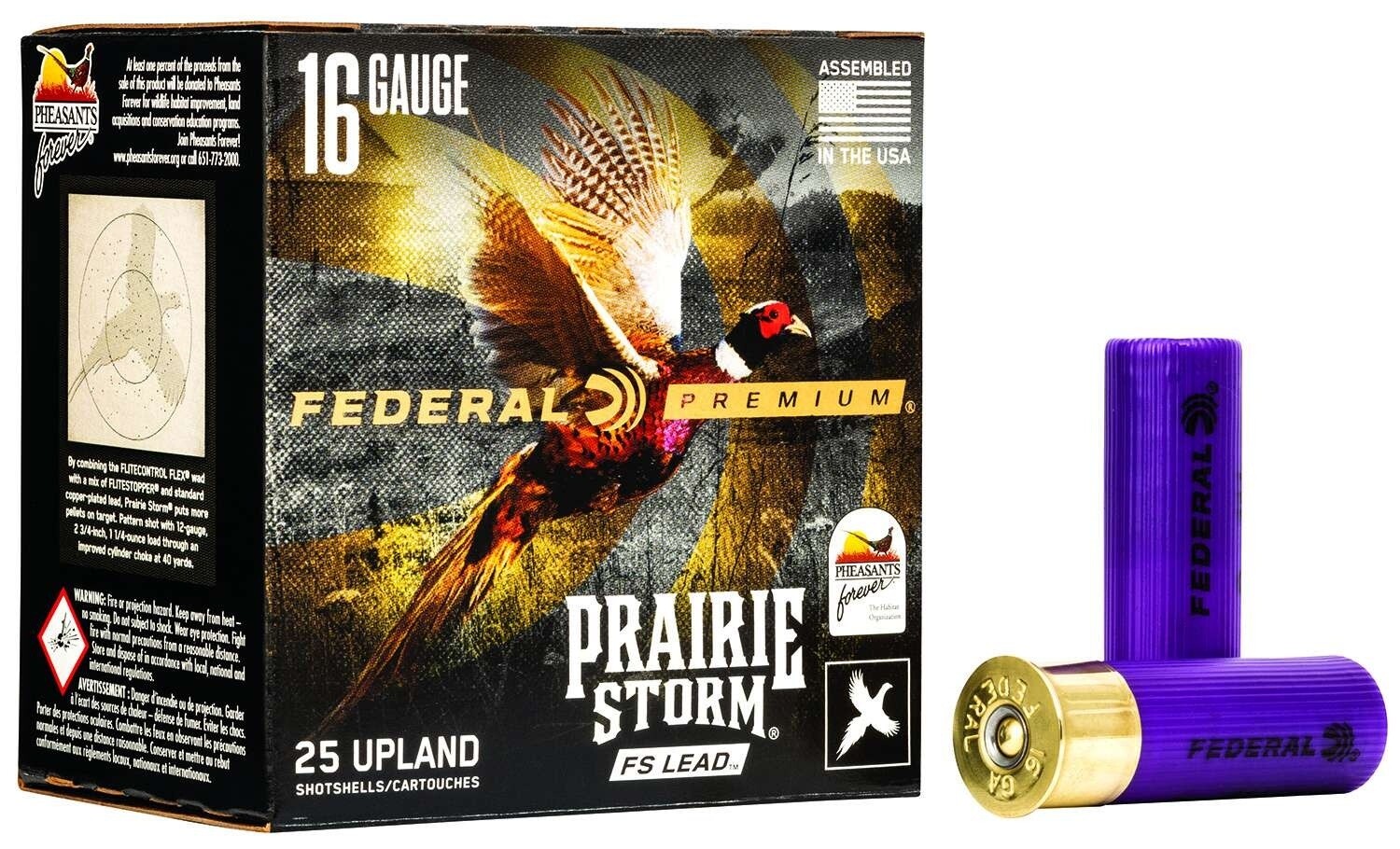 Federal Premium Prairie Storm 16 Gauge 2 3/4" 1 1/8 oz #5 Shot Upland ...