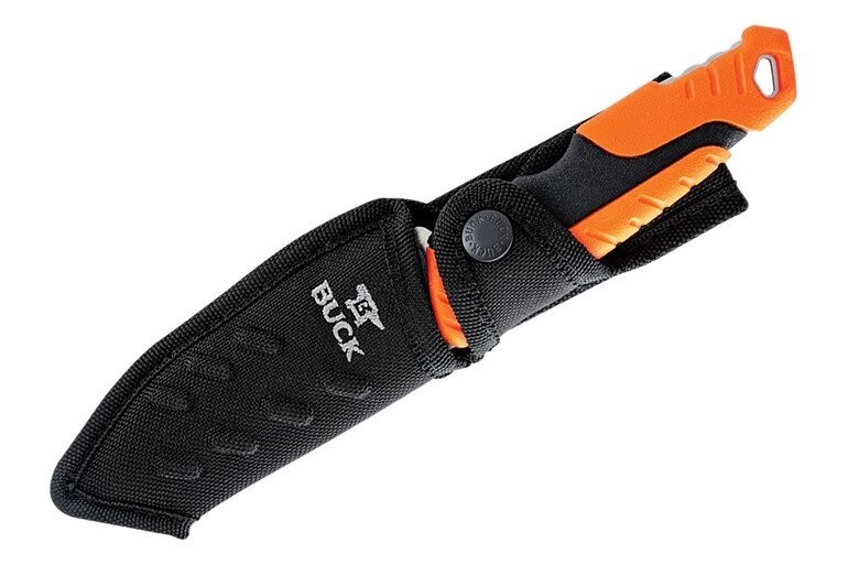 Buck Knives Pursuit Pro Large Orange /Black Molded Handle Fixed Blade w ...