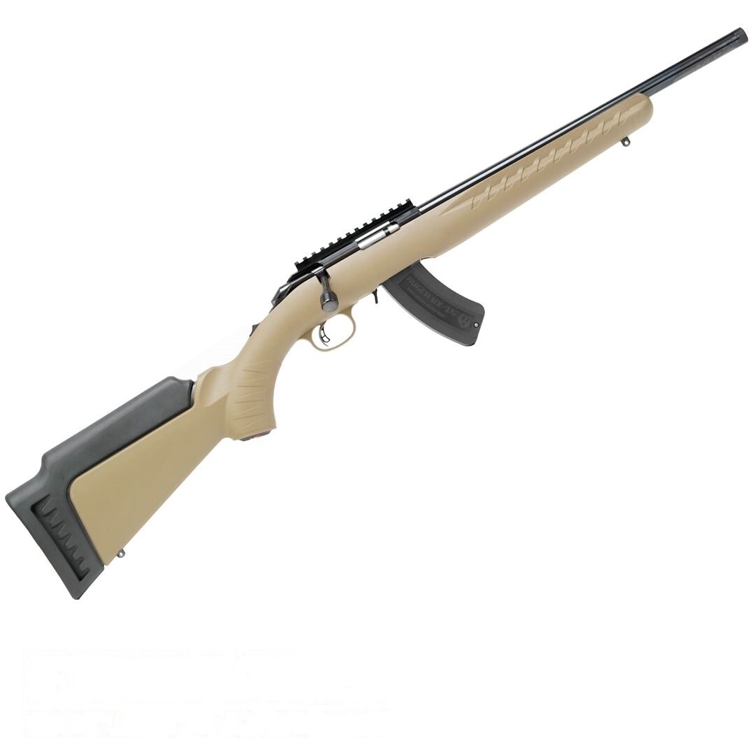 Ruger American 17 HMR 16″ Barrel Tan Stock 15 Round Magazine Bolt ...