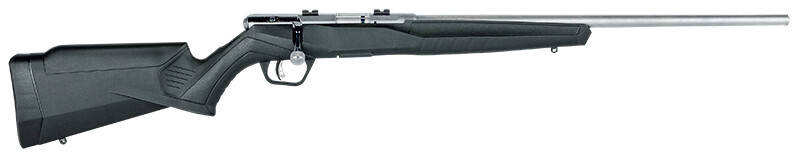 Savage B22 FVSS 22 LR 21" Stainless Heavy Barrel Black Synthetic Bolt ...