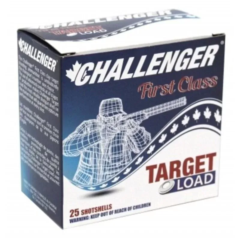 Challenger Target Load 12 Gauge 2 3/4" 1 1/8 oz #8 (25 Rounds) - Store ...