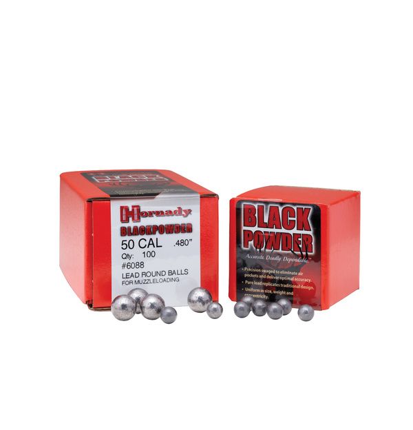 Hornady Black Powder .45 Cal .457" Diameter Round Ball for ...
