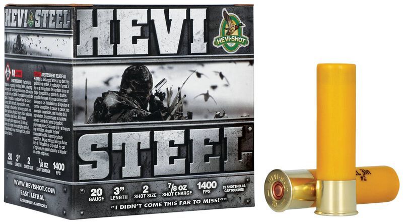 Hevi-Shot Hevi Steel 20 Gauge 3" Shot #2 7/8oz (25 Rounds) - Store ...
