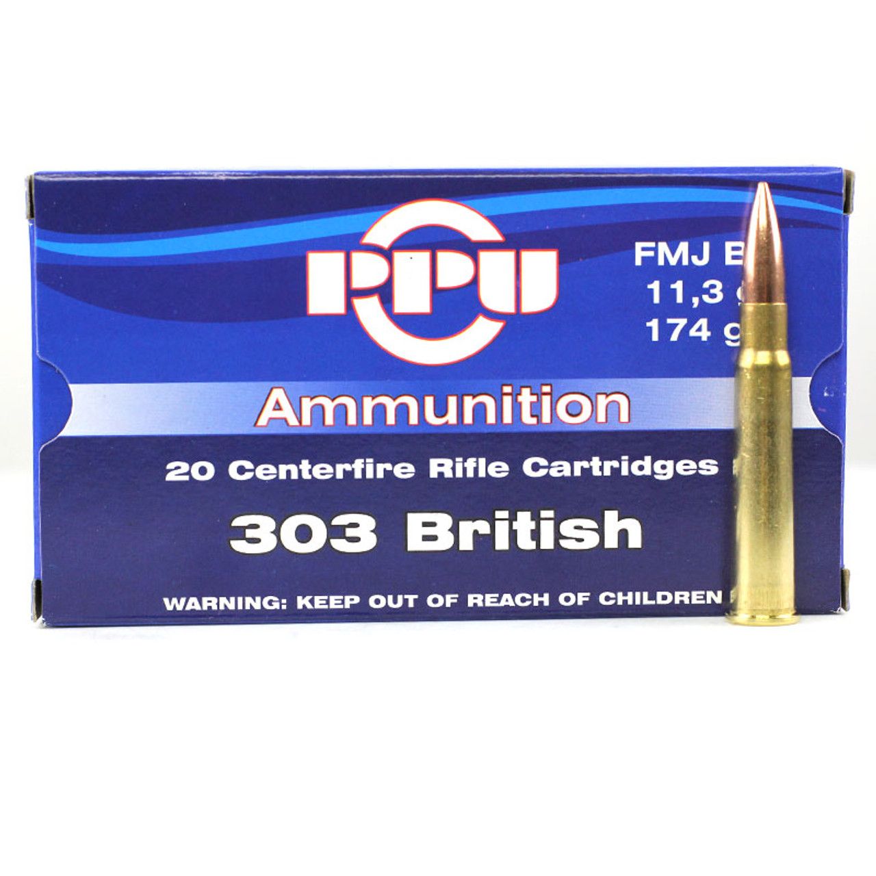 PPU Rifle Line 303 British 174 Grain FMJ BT (20 Rounds) - Store ...