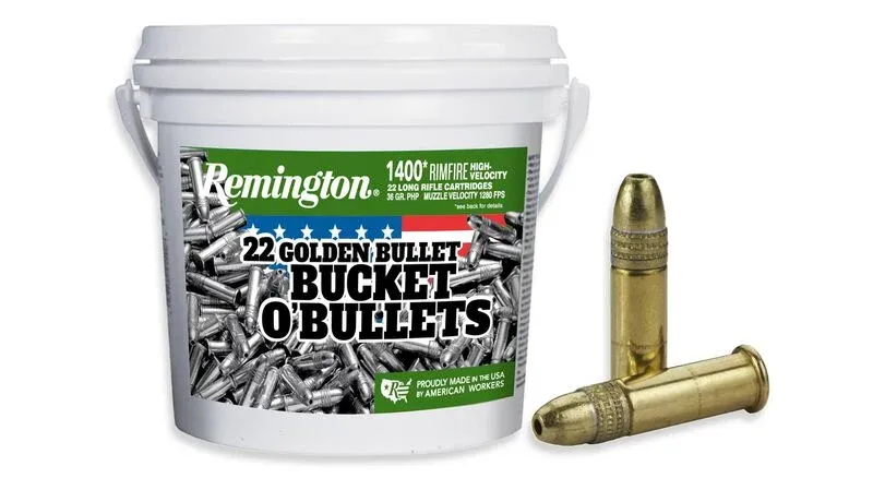 Remington 22 LR Golden Bullet "Bucket o' Bullets " (1400 Rounds ...