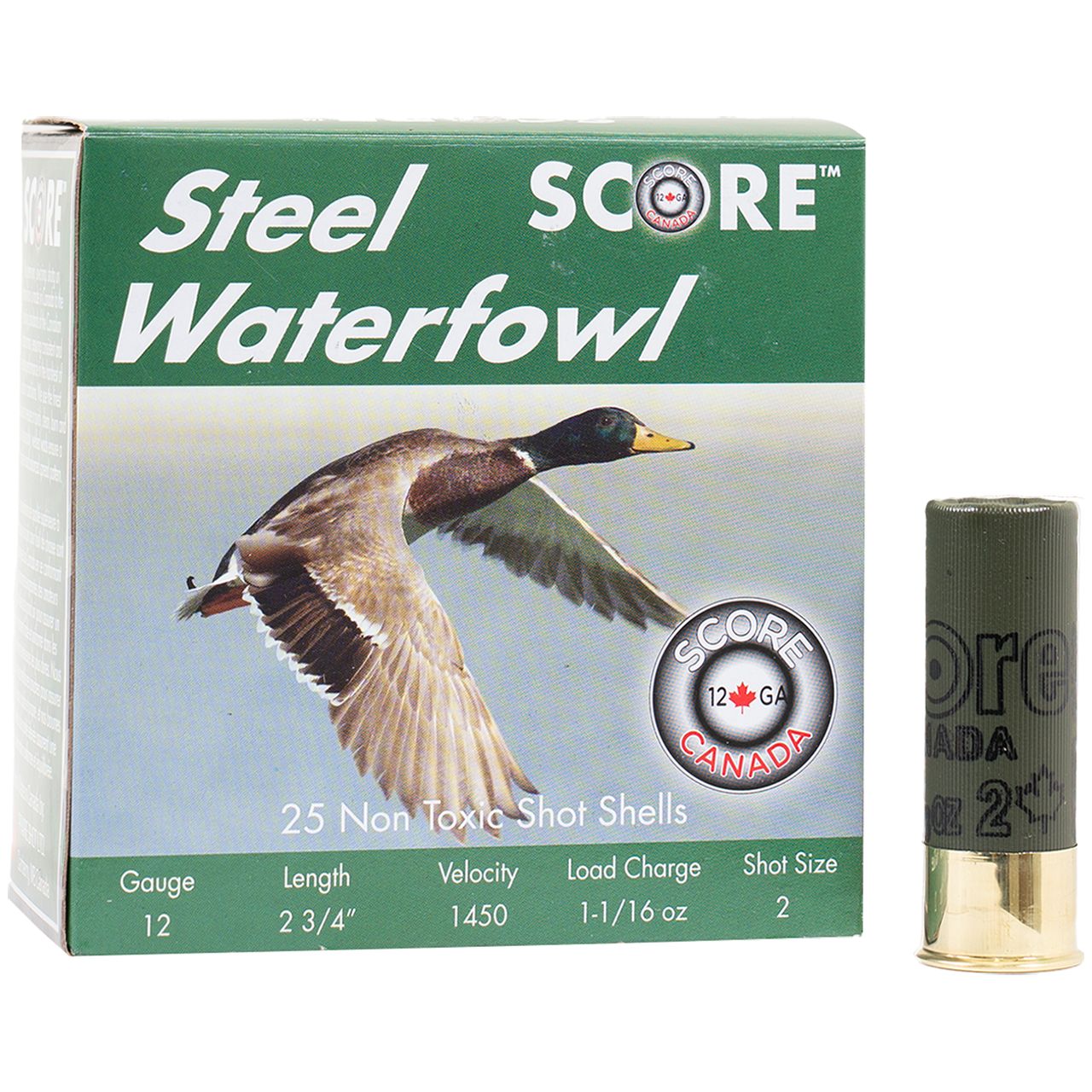 Score Steel Waterfowl 12 Gauge 3 1/2" Shot #2 (25 Rounds) - Store ...