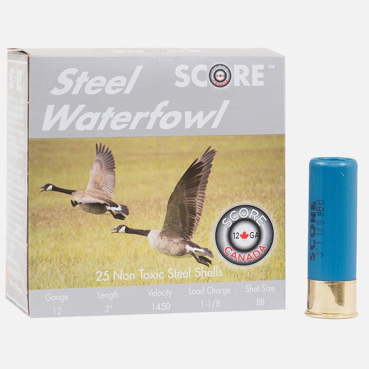 Score Steel Waterfowl 12 Gauge 3" 1 1/8oz #BB (25 Rounds) - Store ...
