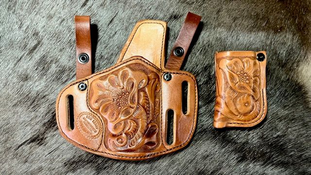 Glock 19 Floral Carved Set - Store - Simply Rugged Holsters