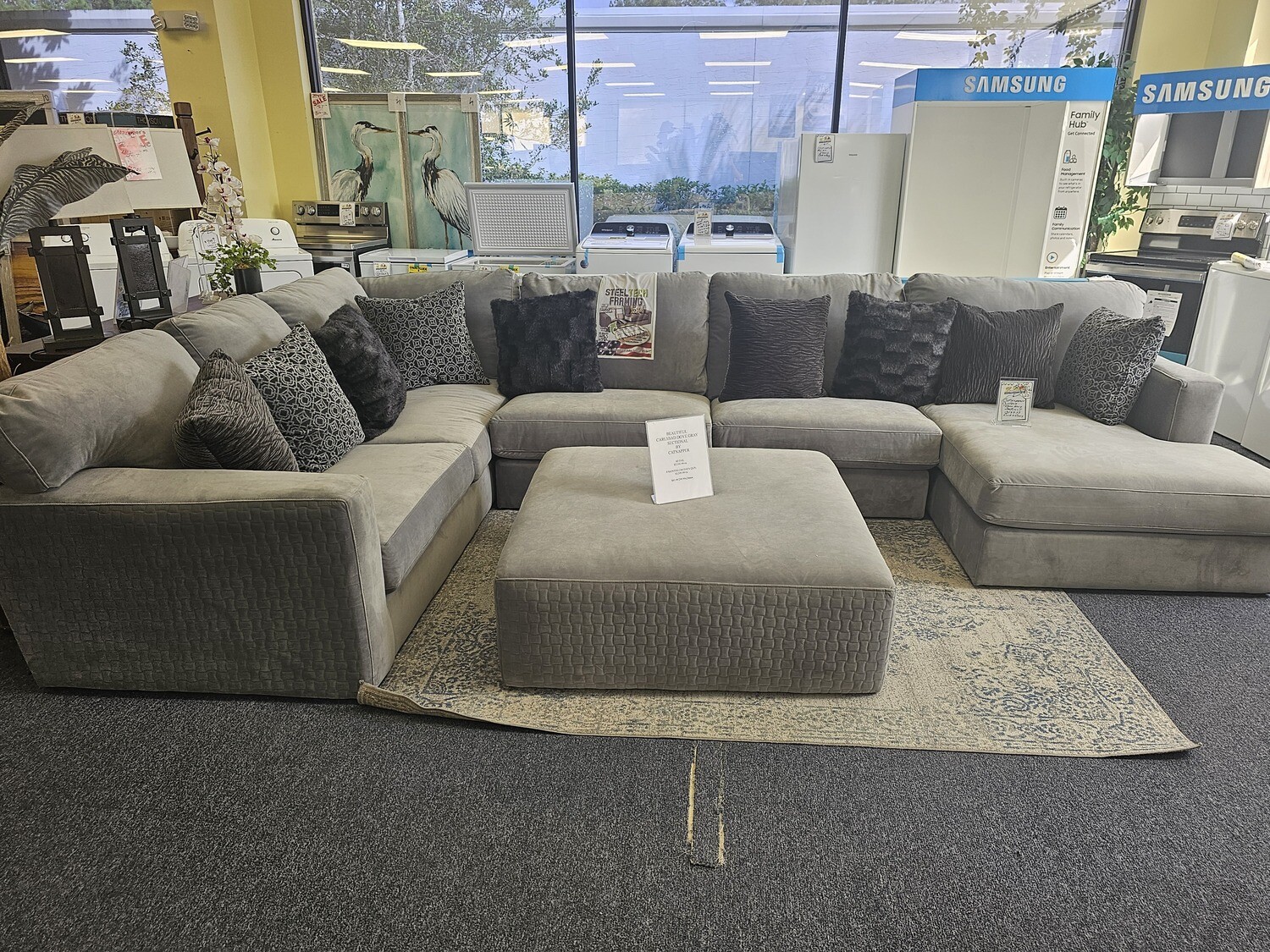 Carlsbad Dove Gray Sectional By Catnapper