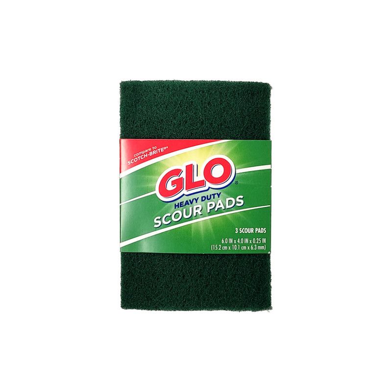 3 PK HEAVY DUTY SCOUR PADS