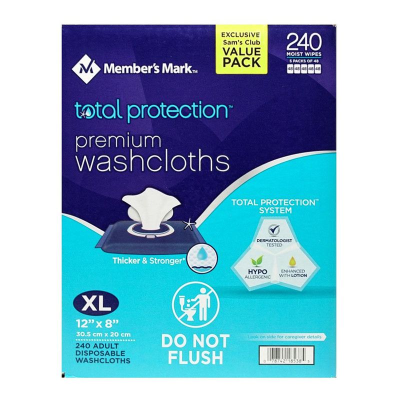 ADULT WIPES MEMBERS MARK 40 CT