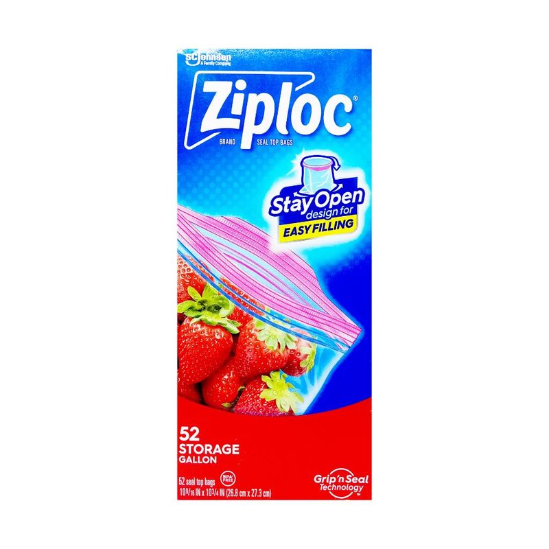 Ziploc Storage Galon 52 Ct