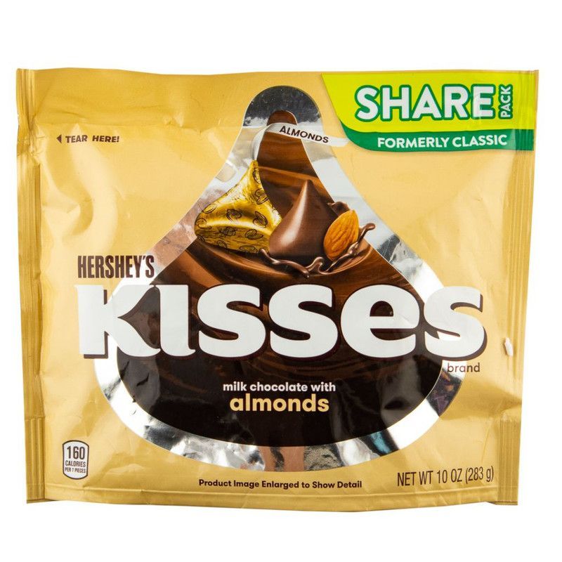 CHOCO KISSES HERSHES ALM 283G